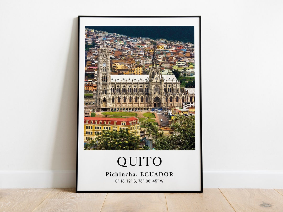 Affiche de Quito Impression de lÉquateur, Photo de voyage en Amérique ...