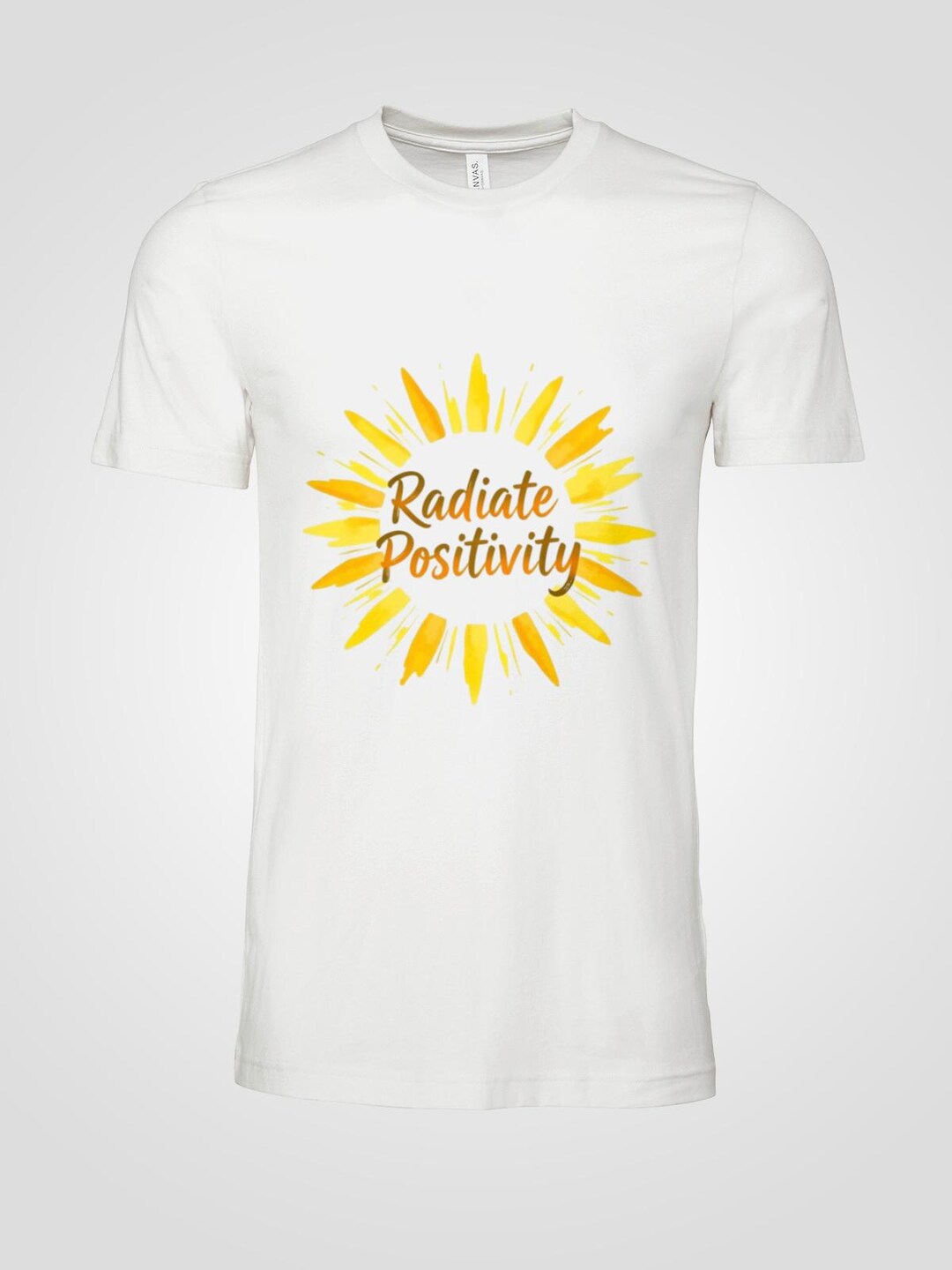 Radiate Positivity Motivational Digital Art Print, Sunburst PNG ...