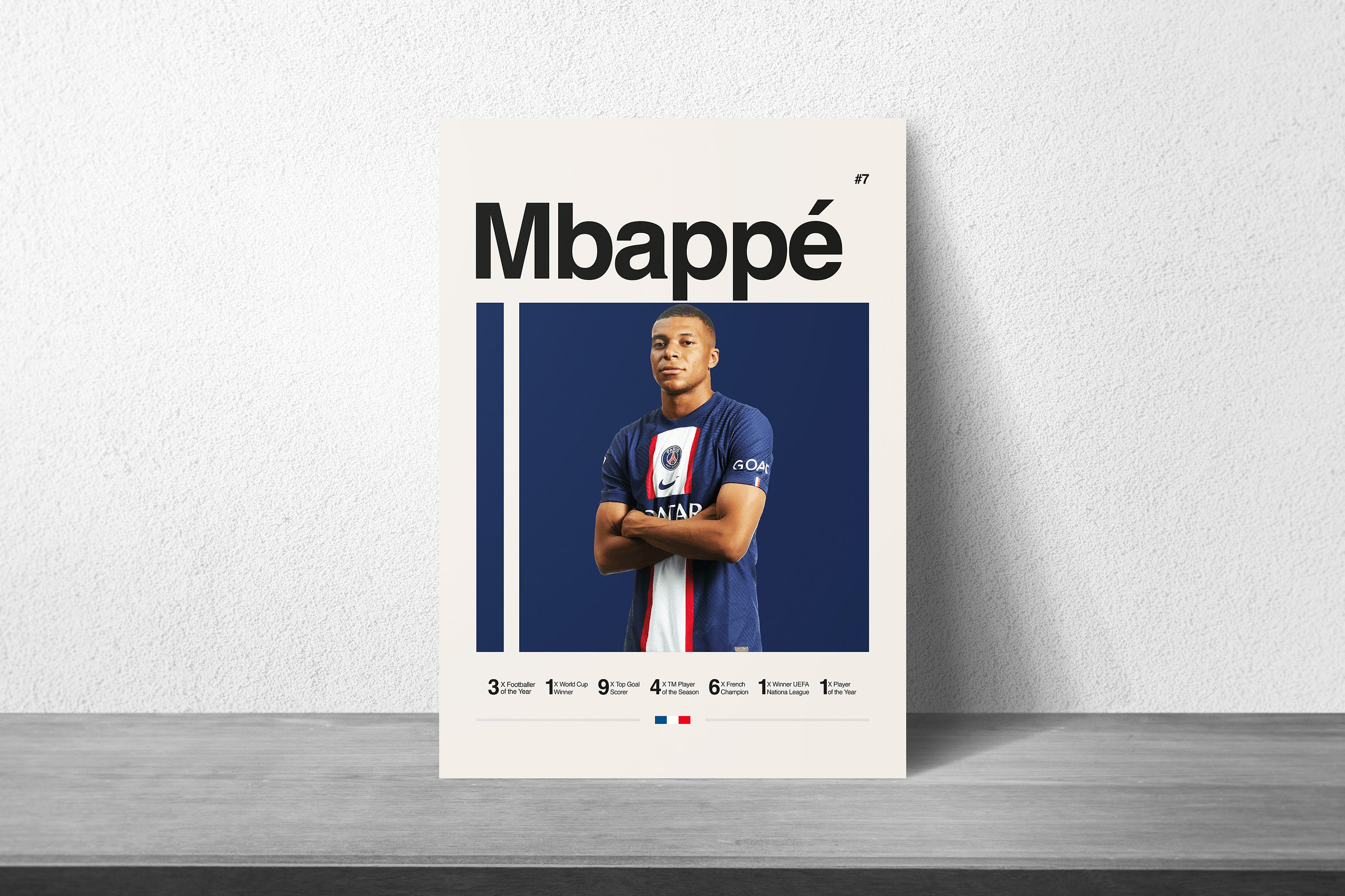 Messi Mbappé Neymar Poster PSG France Football Soccer - Etsy