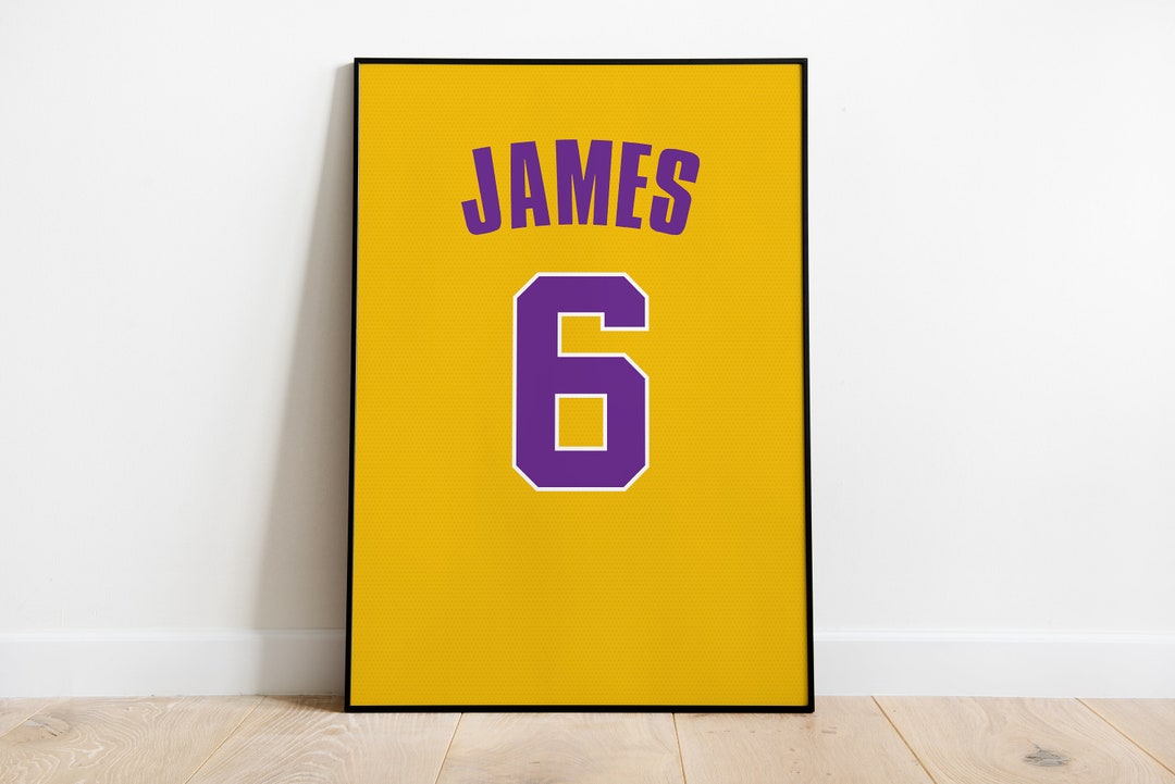 Lebron James Poster LA Lakers Poster Minimalist Mid-century - Etsy