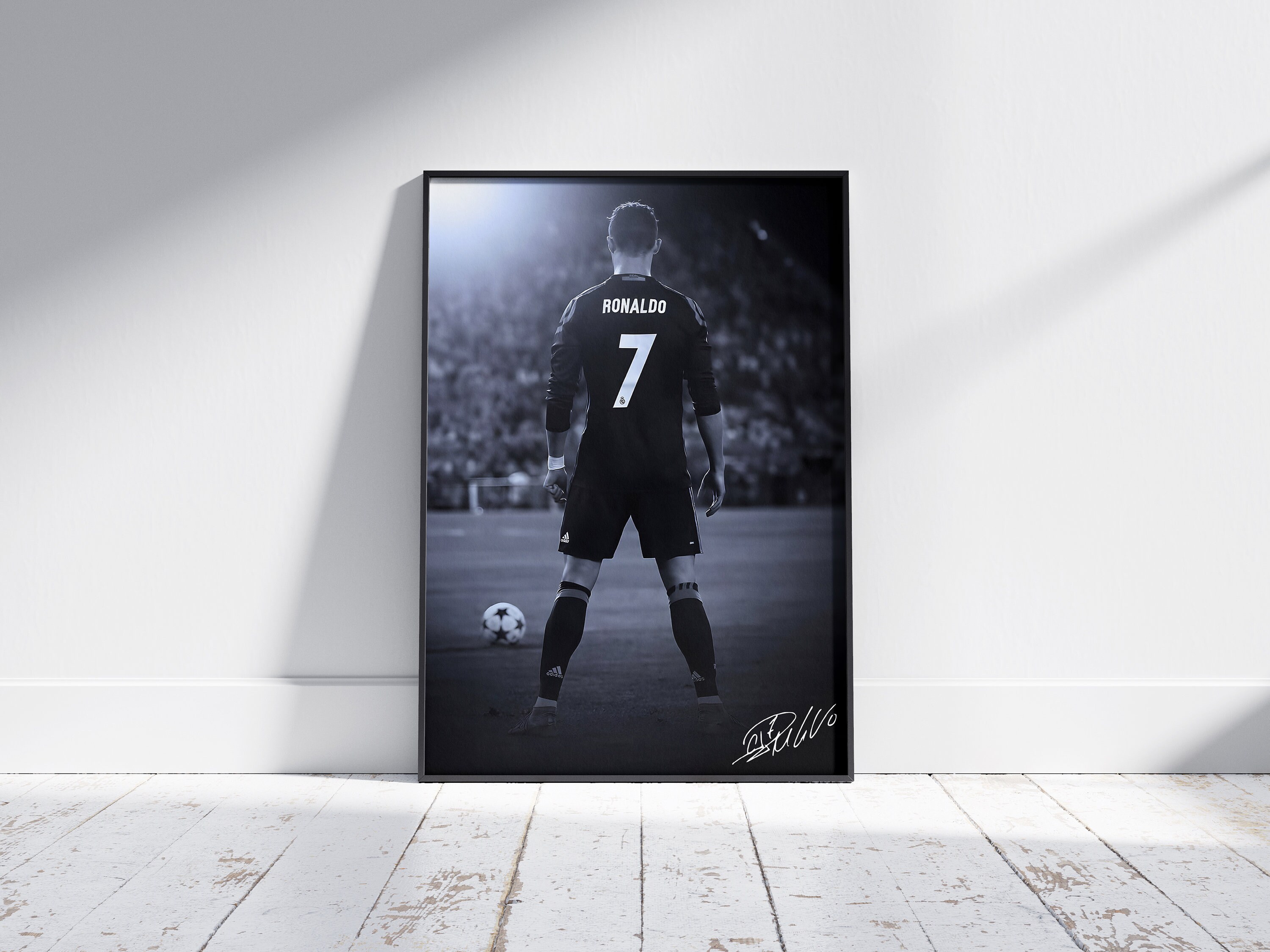 Cristiano Ronaldo Signed Poster, Wall Art, Football Poster, Printable ...