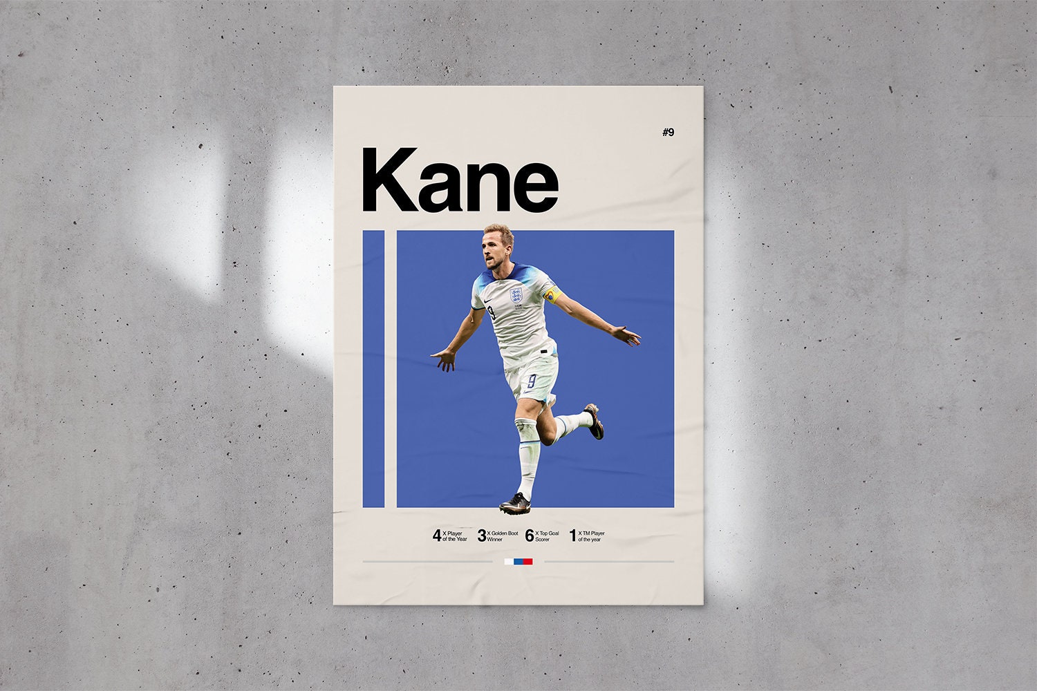 Harry Kane Poster, World Cup Art, England Football, Soccer Poster ...