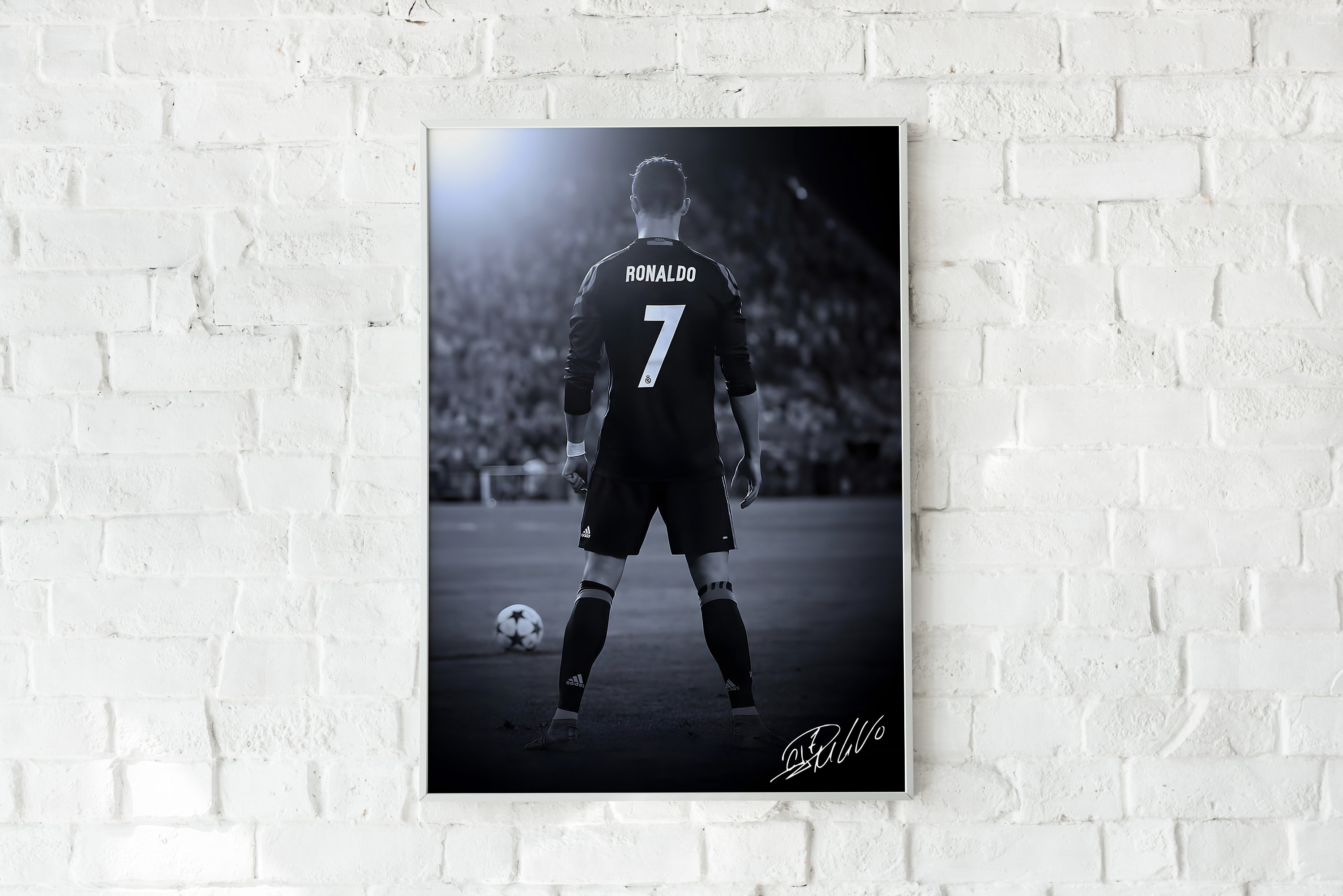 Cristiano Ronaldo Signed Poster, Wall Art, Football Poster, Printable ...