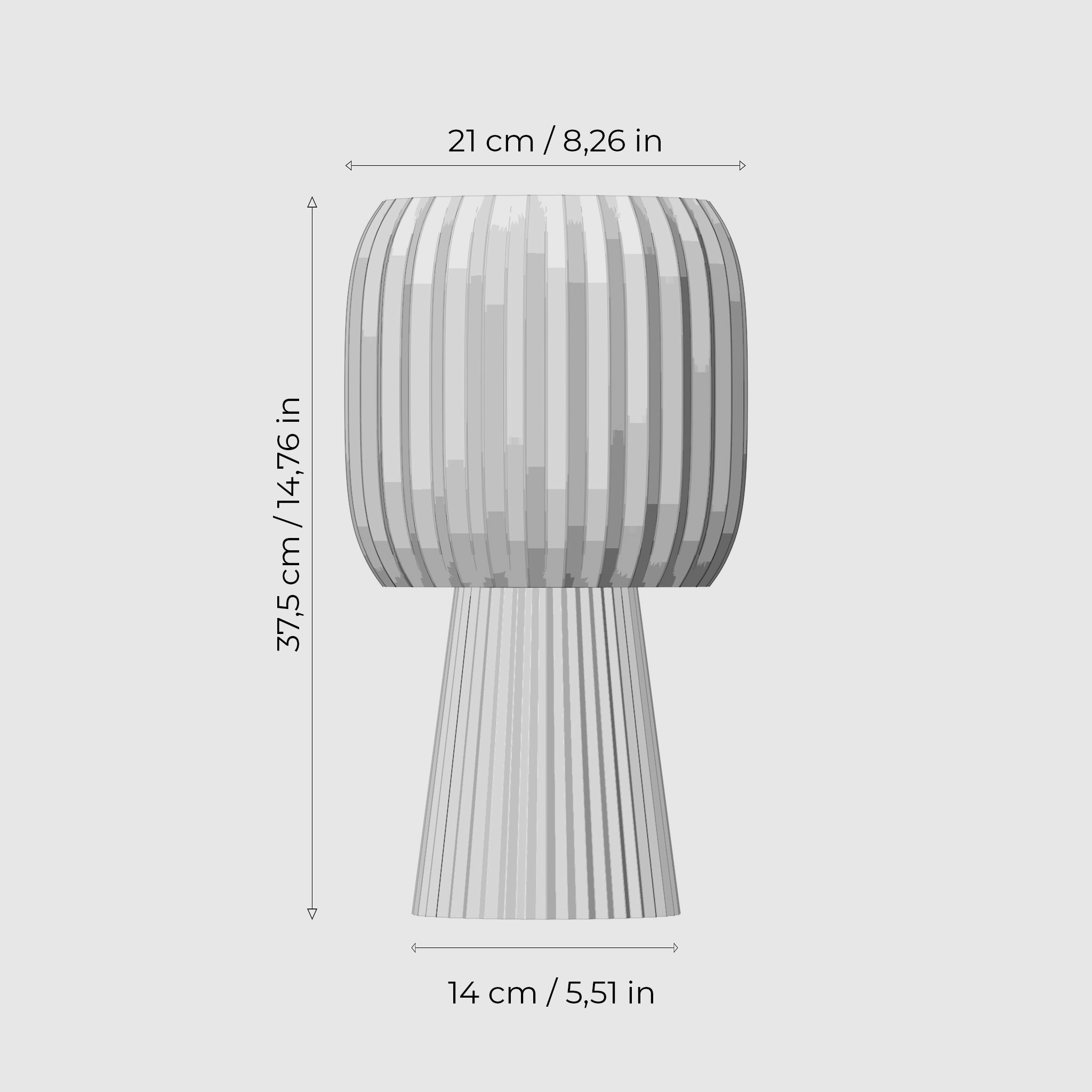 3D Printables Lamp Model STL, Table Lamp, Bedside Lamp, Modern Desk ...