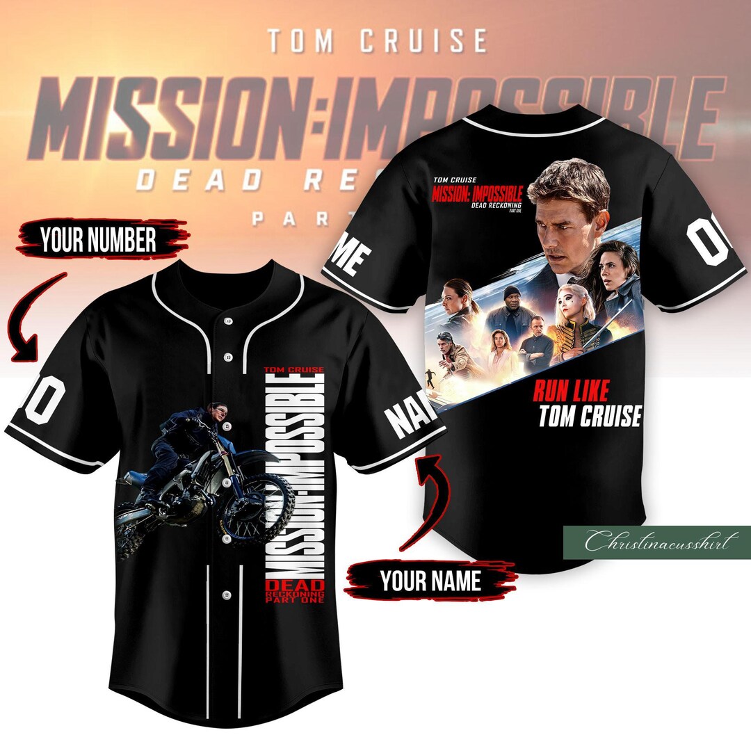 Mission Impossible Jersey Tom Cruise Baseball Jersey Ethan - Etsy