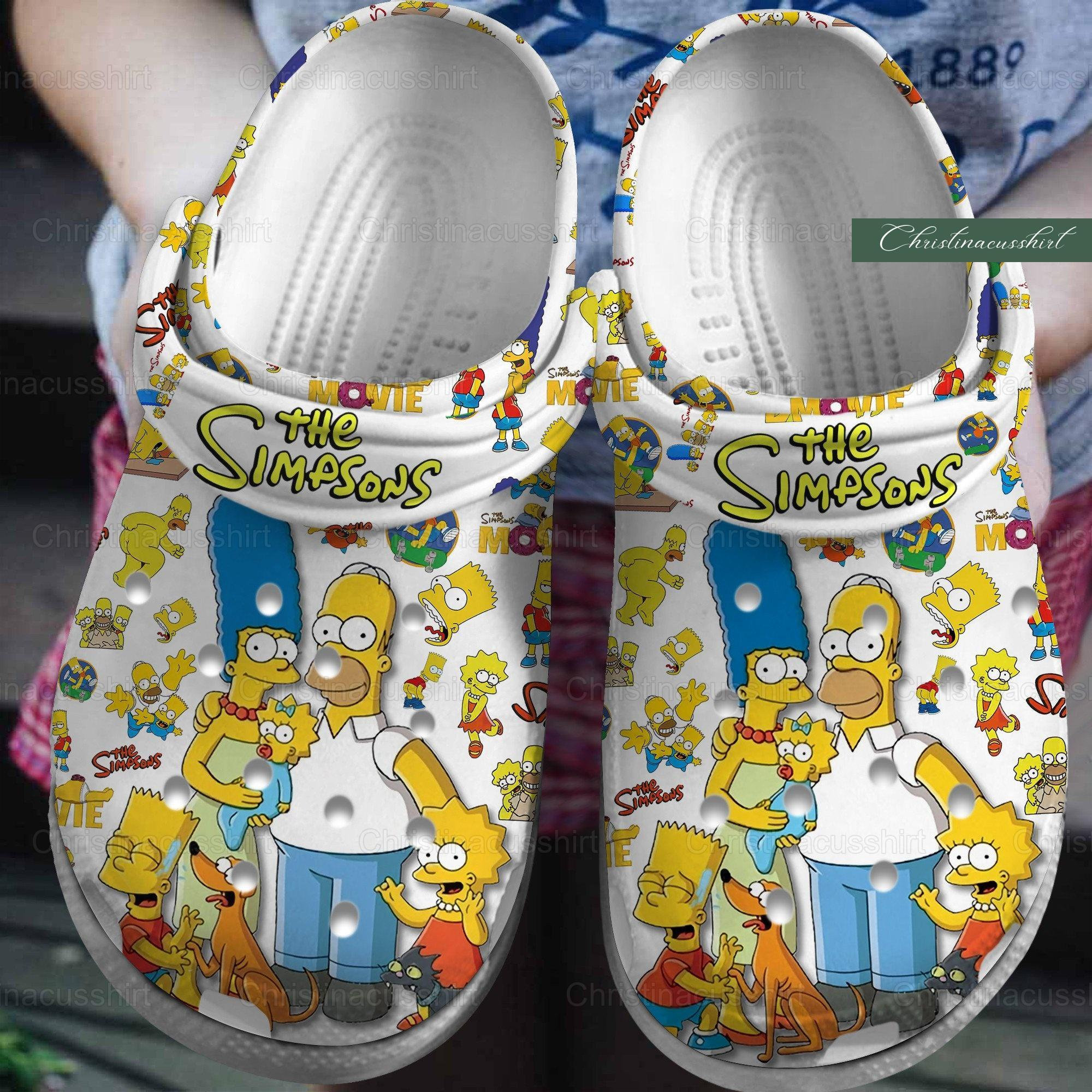 Homer Simpson And Bart Simpson Black Crocs Shoes CrocsBox, 57% OFF