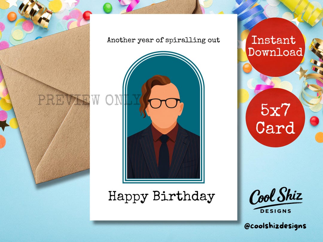 Printable Birthday Card | TOOL | Maynard Inspired | 5x7 Instant ...