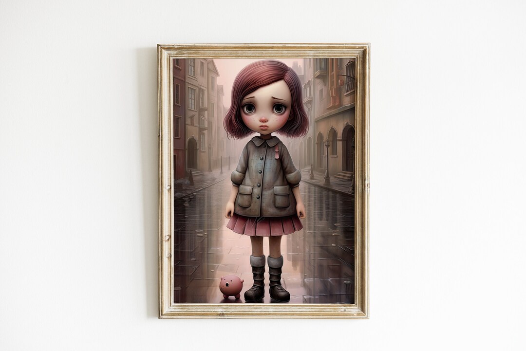 Sad-e in the Rain. 3 Cute Images Downloadables and Printables. - Etsy