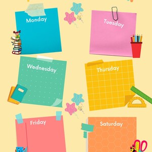 School Timetable Stickers Help Students Organize Schedules, Marking ...