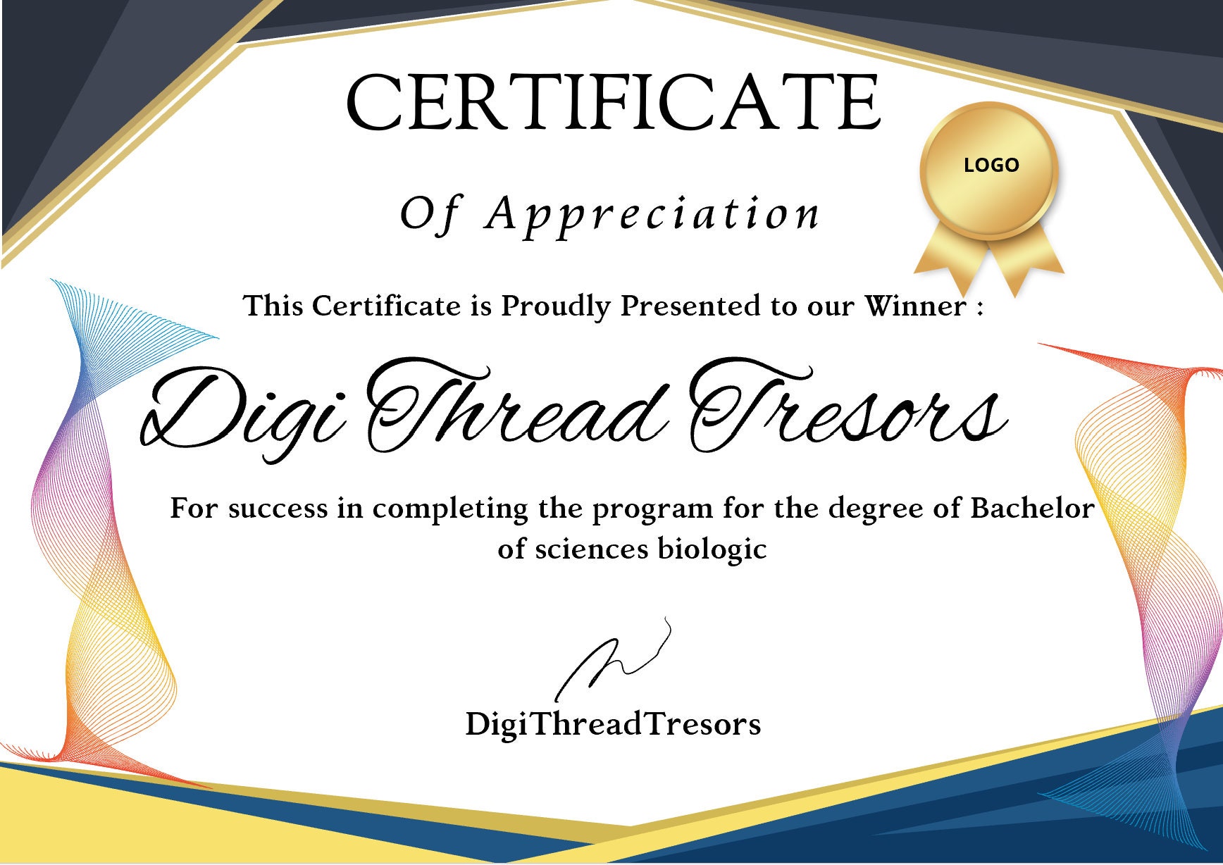 Editable Powerpoint or Canva Certificate Template, Certificate of ...