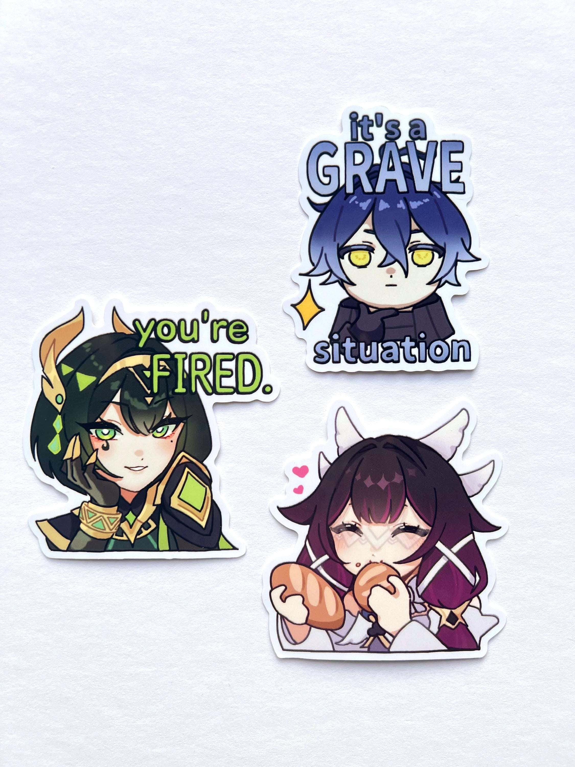 Genshin Impact Nod-krai Stickers (set 1) | Columbina, Nefer, Flins ...