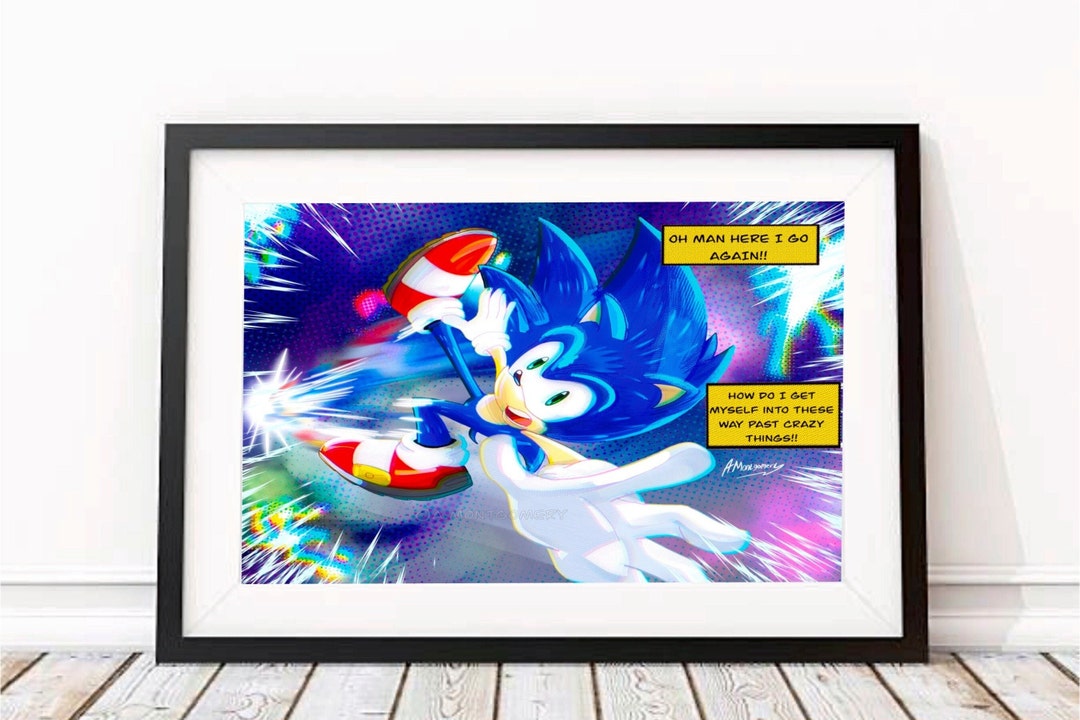 Sonic Across the Multiverse Original Digital Print - Etsy