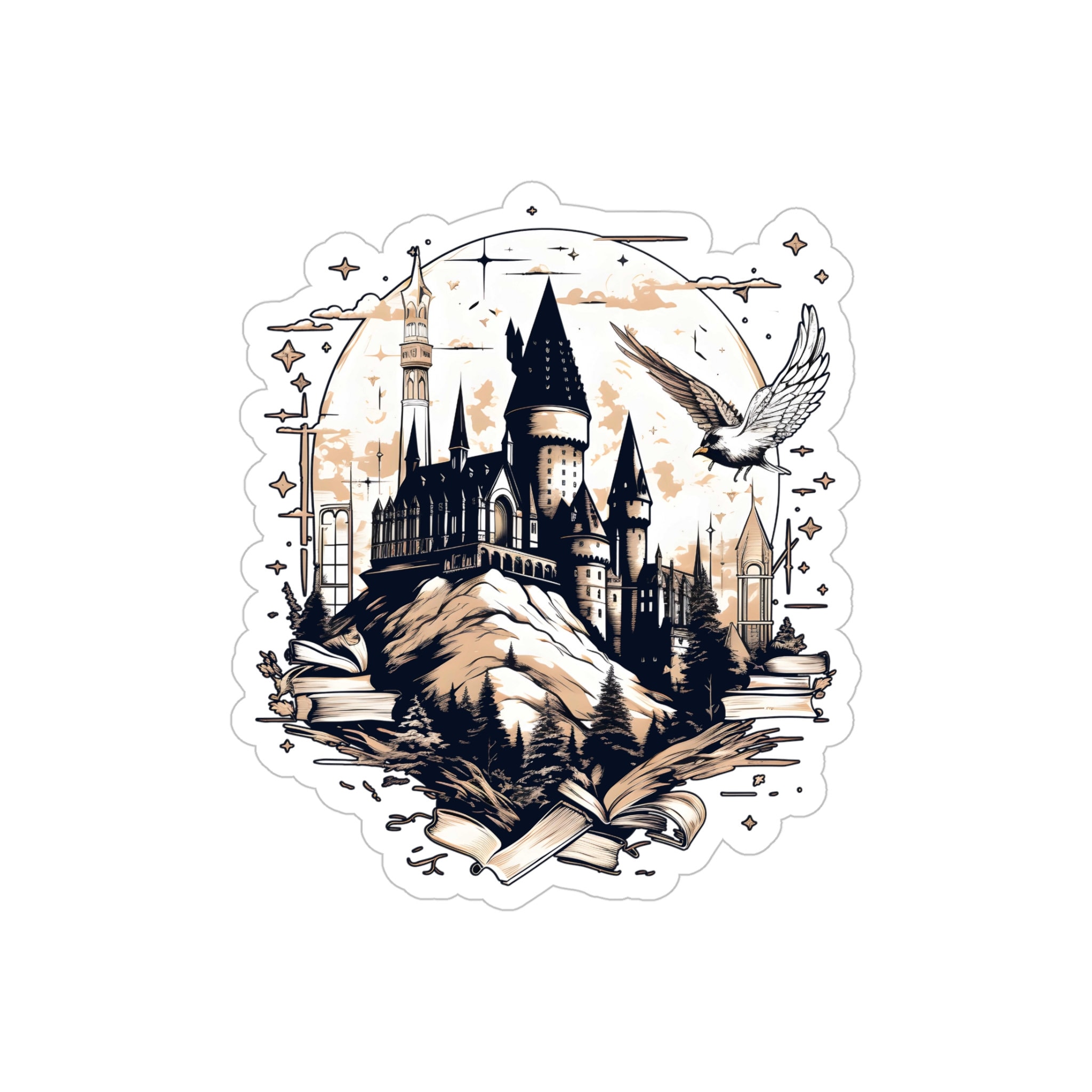Hogwarts Castle Sticker - Etsy