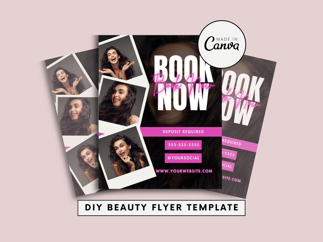 Editable Book Now Flyer, DIY Appointments Available Template, Premade ...