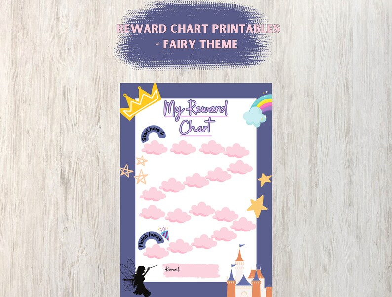 A4 Printable Reward Charts for Kids, Homeschool Sticker Charts Bundle ...