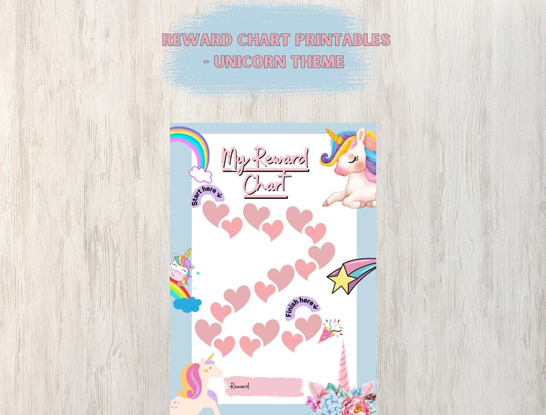 A4 Printable Reward Charts for Kids, Homeschool Sticker Charts Bundle ...