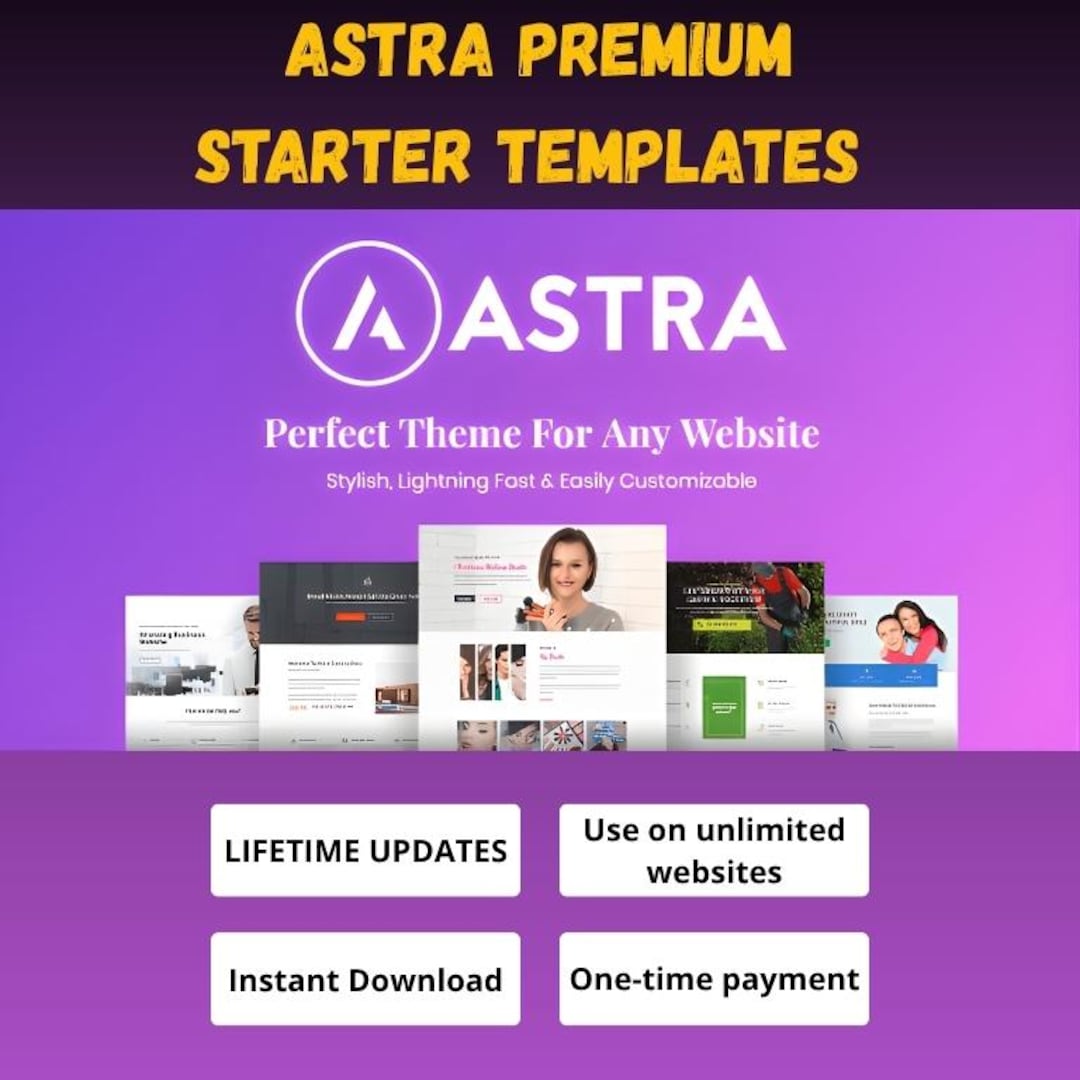 Astra Premium Starter Templates G-P-L | 200+ Ready Websites | Agency ...