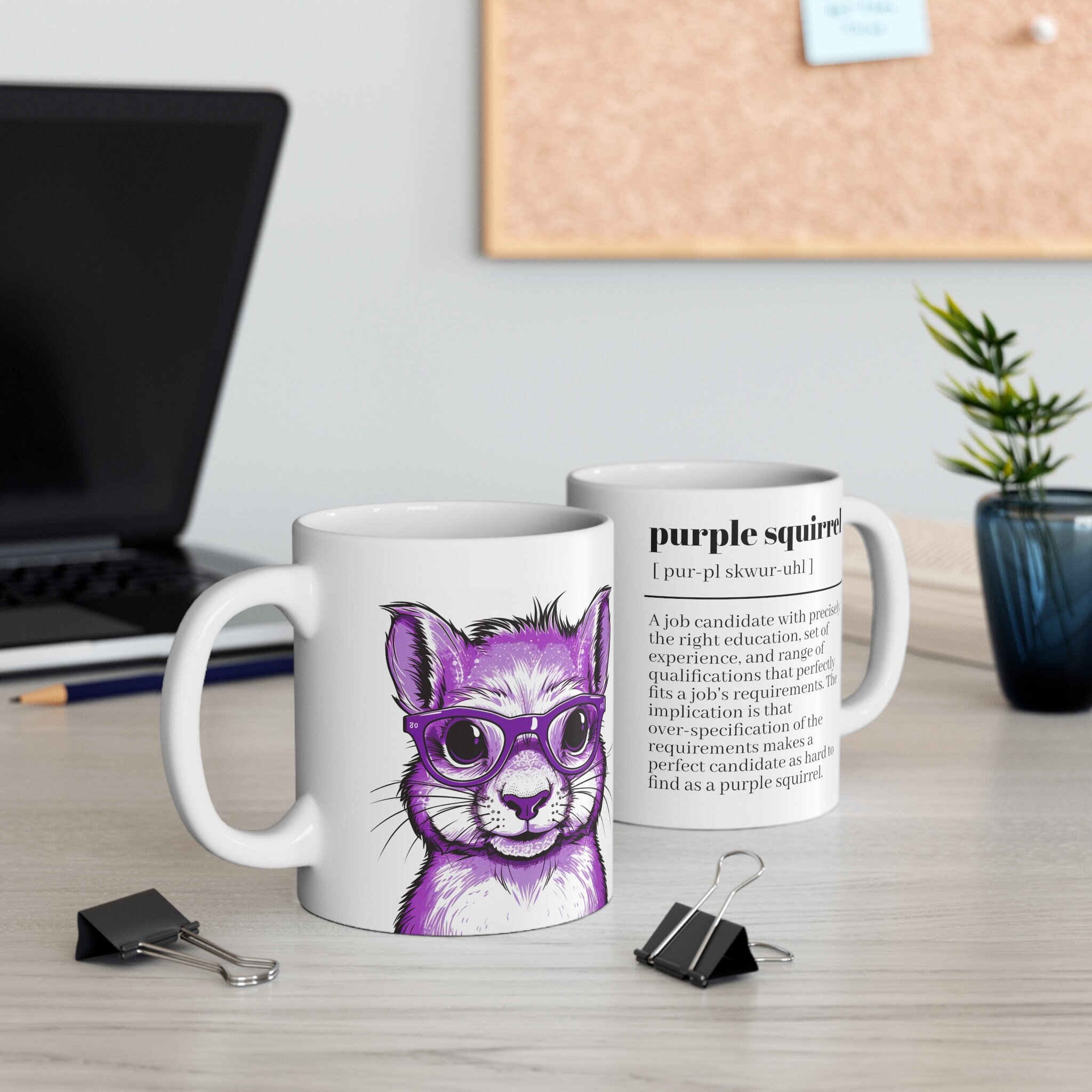 Purple Squirrel Mug | Gift for Recruiter | Talent Acquisition Gift ...