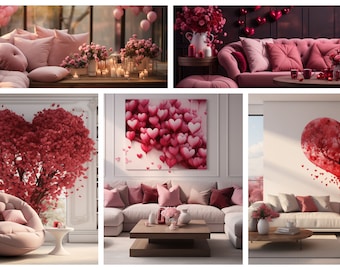 Valentine's Zoom Background - Etsy