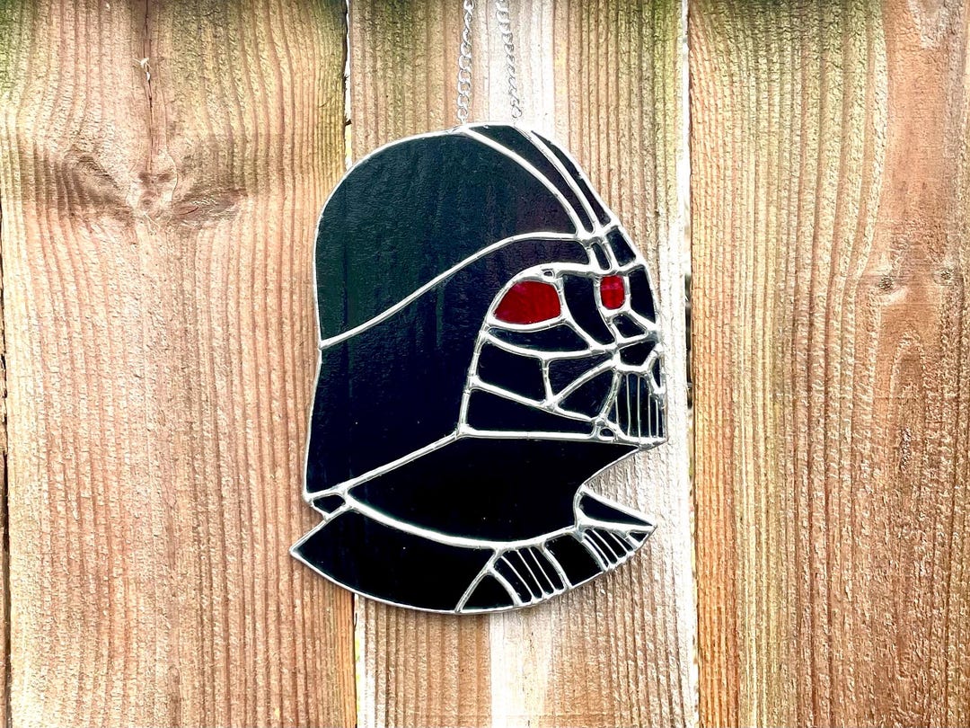 Darth Vader Inspired Stained Glass, Suncatcher, Window Hangings, Unique ...