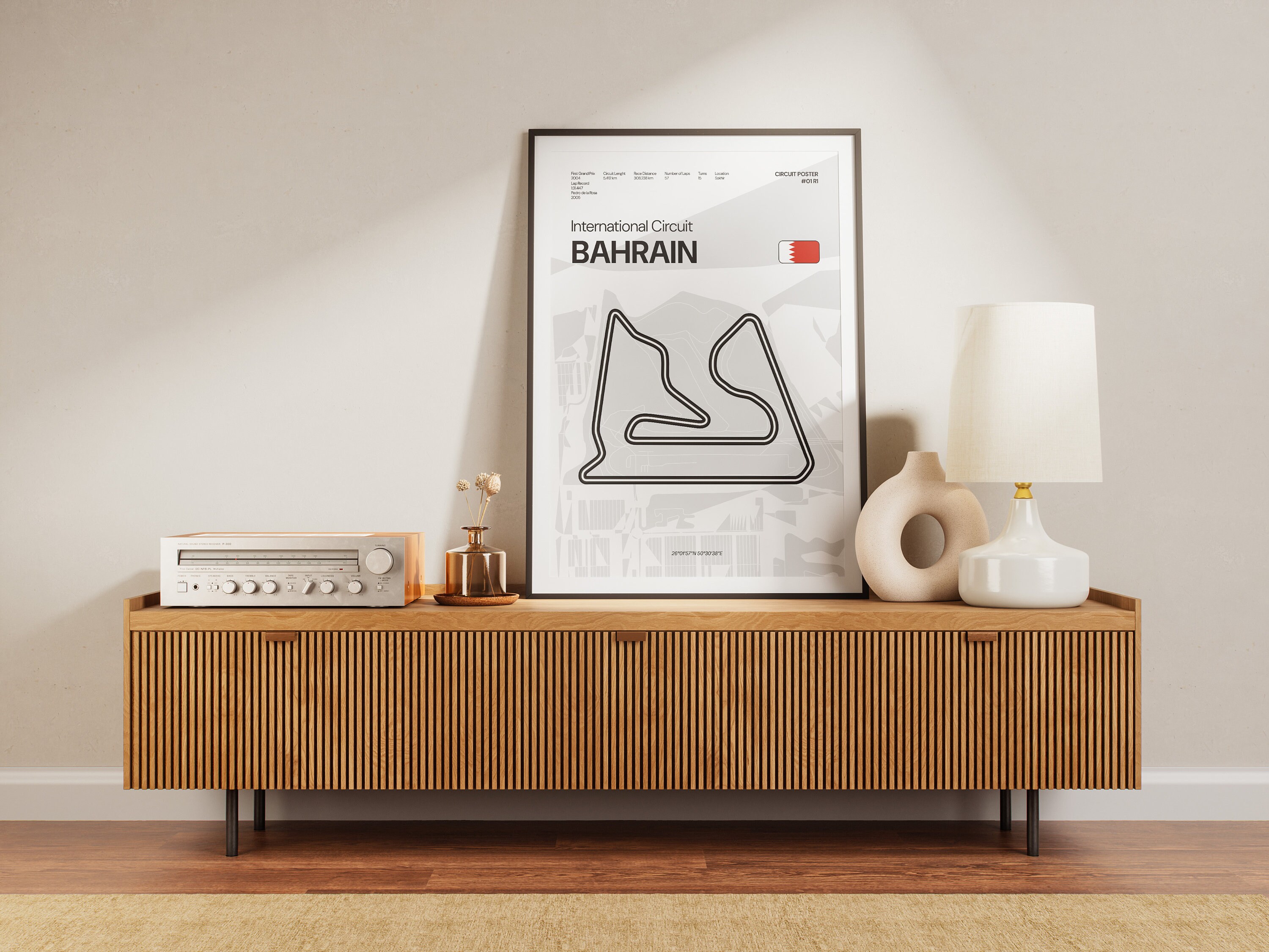 Formula 1 2024 Bahrain Poster Printable Wall Art for F1 Fans and Racing ...