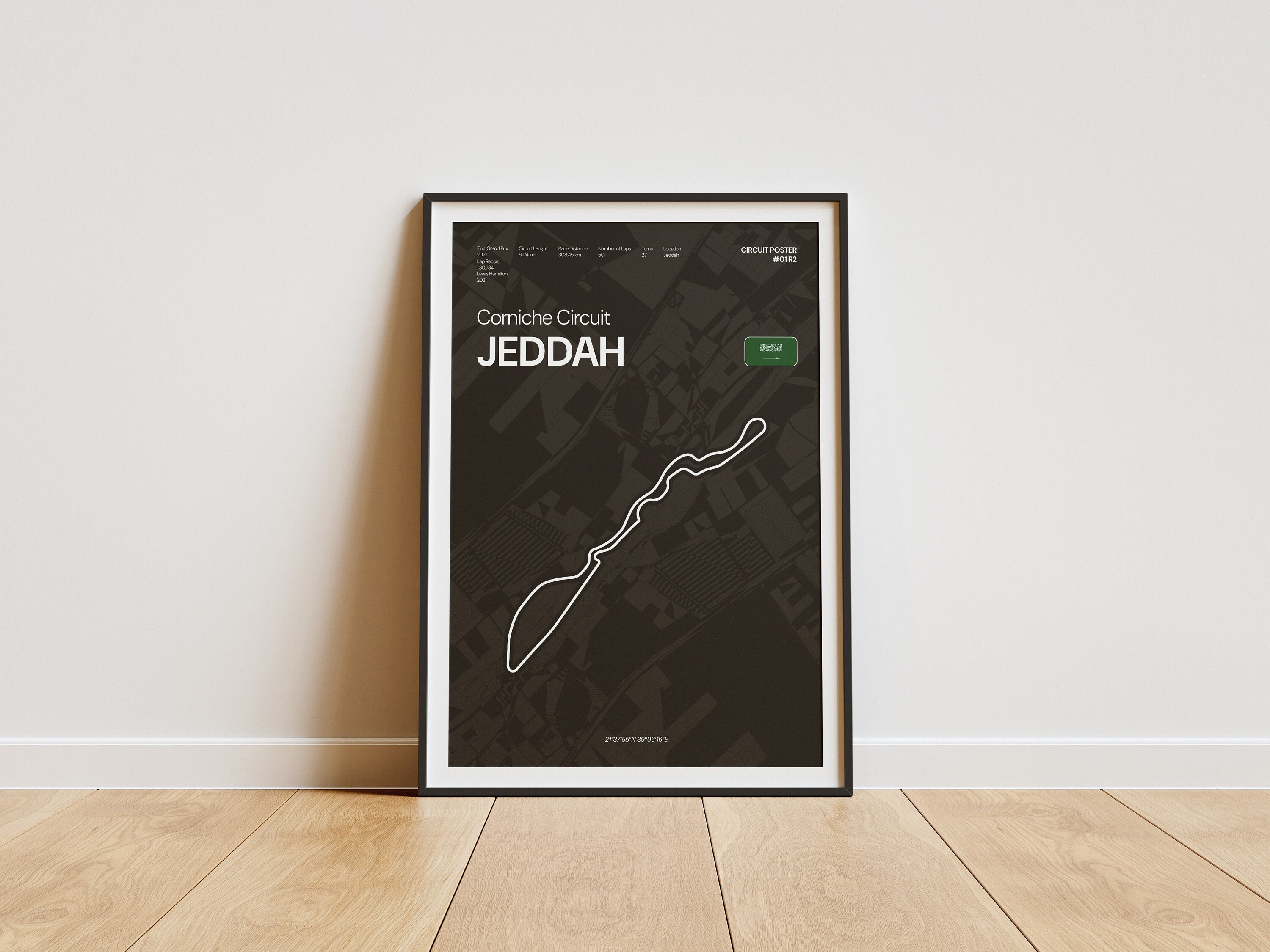 Formula 1 2024 Jeddah Poster Printable Wall Art for F1 Fans and Racing ...