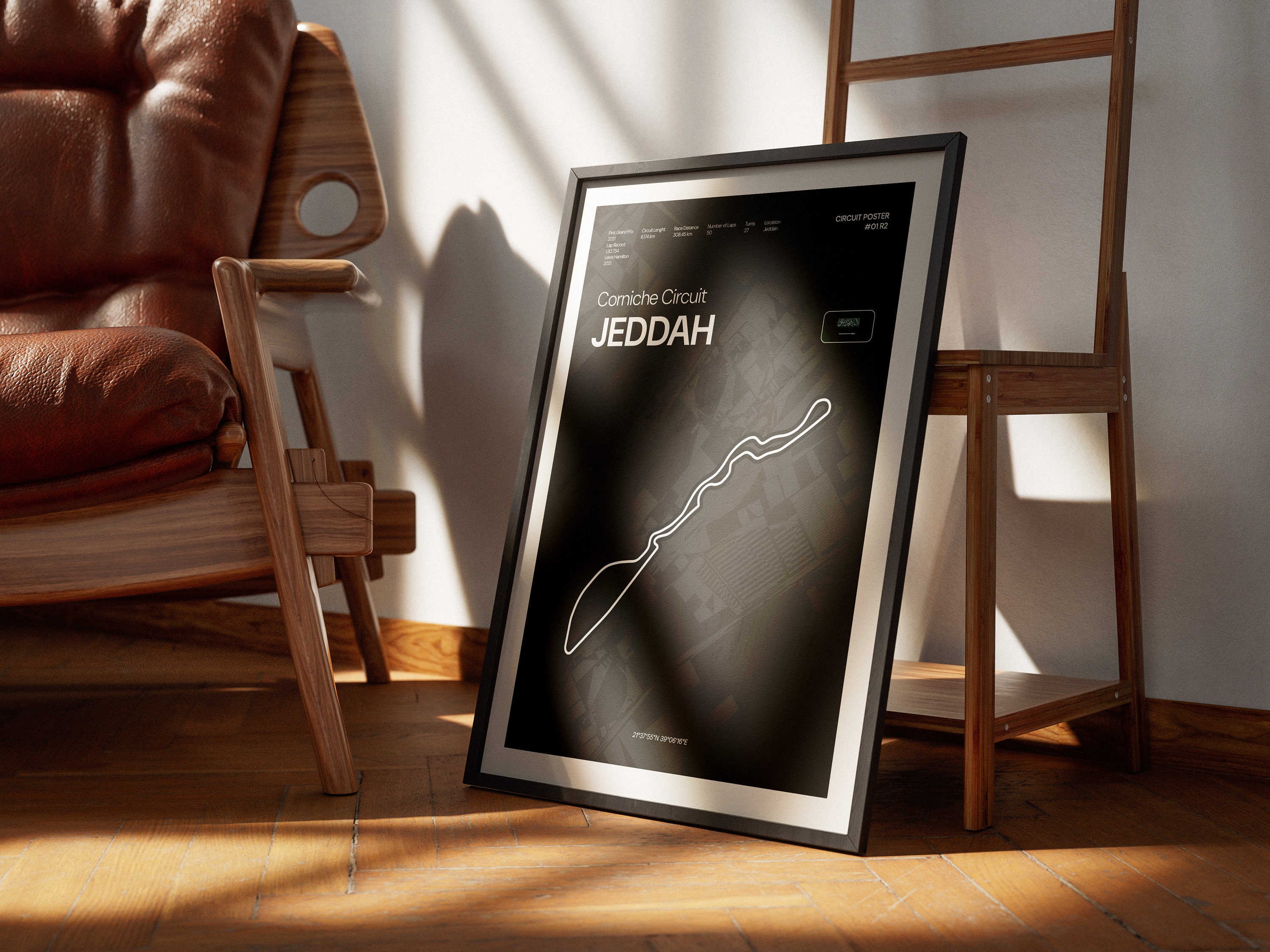 Formula 1 2024 Jeddah Poster Printable Wall Art for F1 Fans and Racing ...