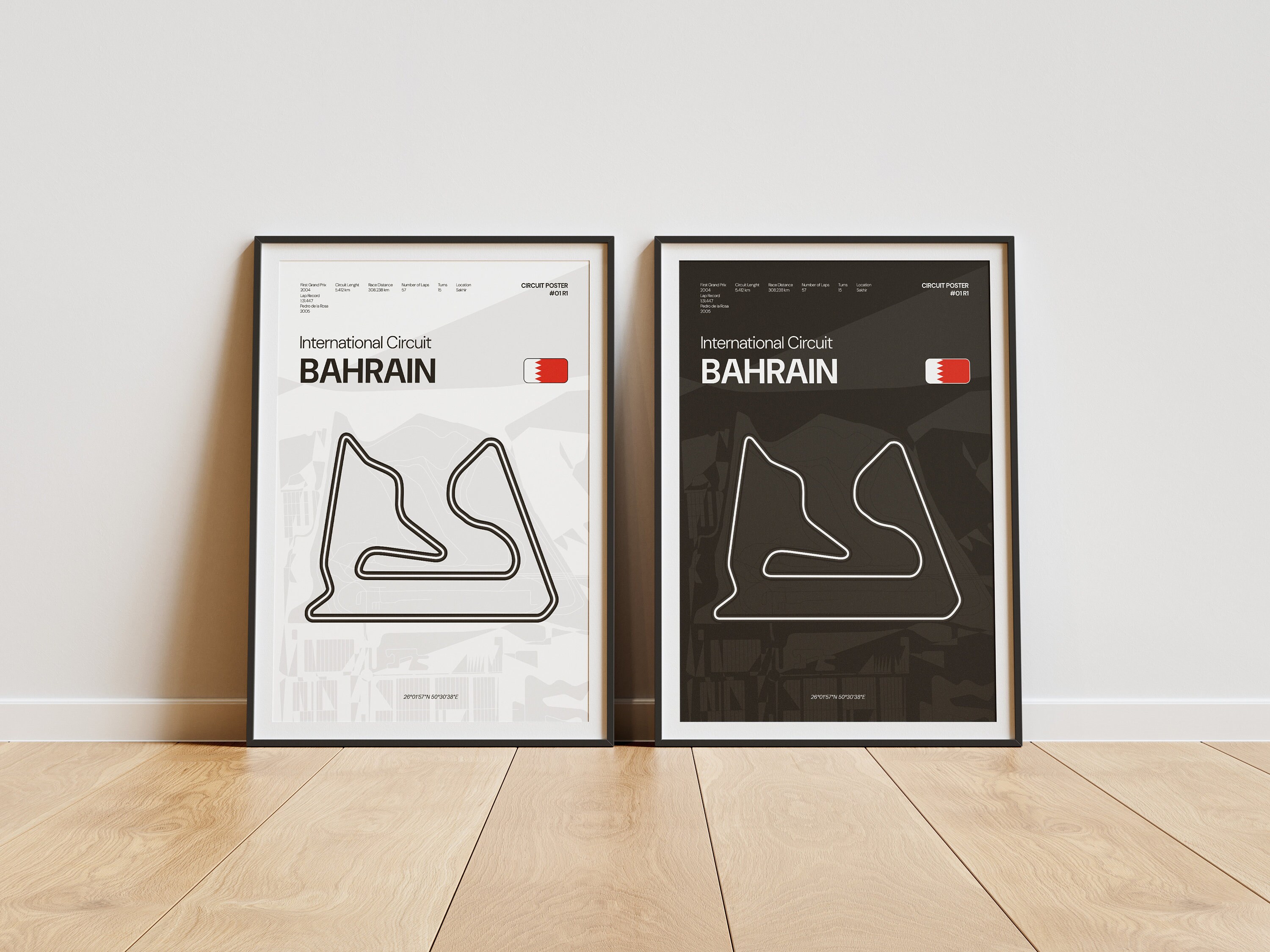 Formula 1 2024 Bahrain Poster Printable Wall Art for F1 Fans and Racing ...