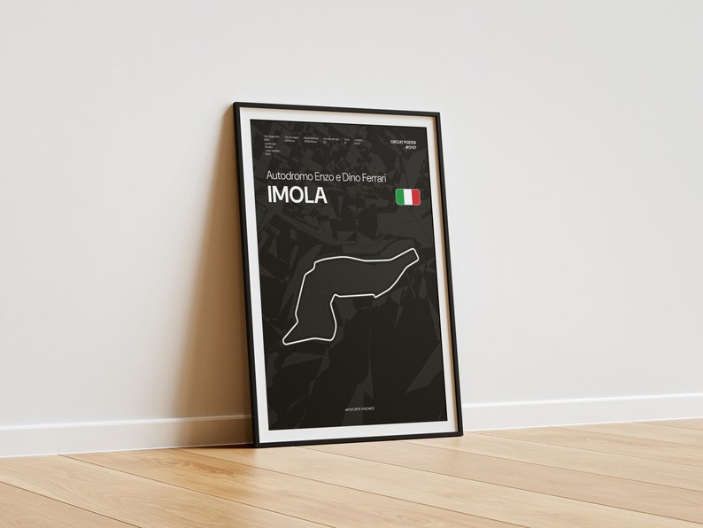 Formula 1 2024 Imola Poster Printable Wall Art for F1 Fans and Racing ...