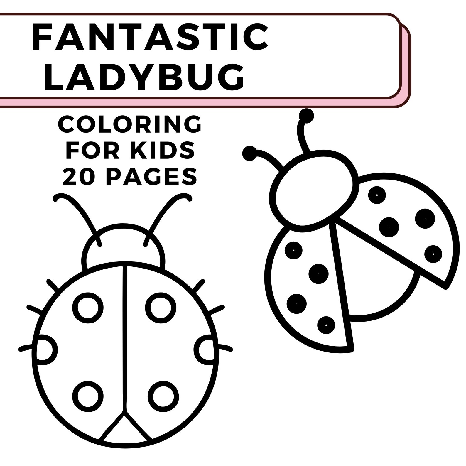 Coloring ,ladybugs, Kids, Printable, Book, Simple , Design, Pages ...