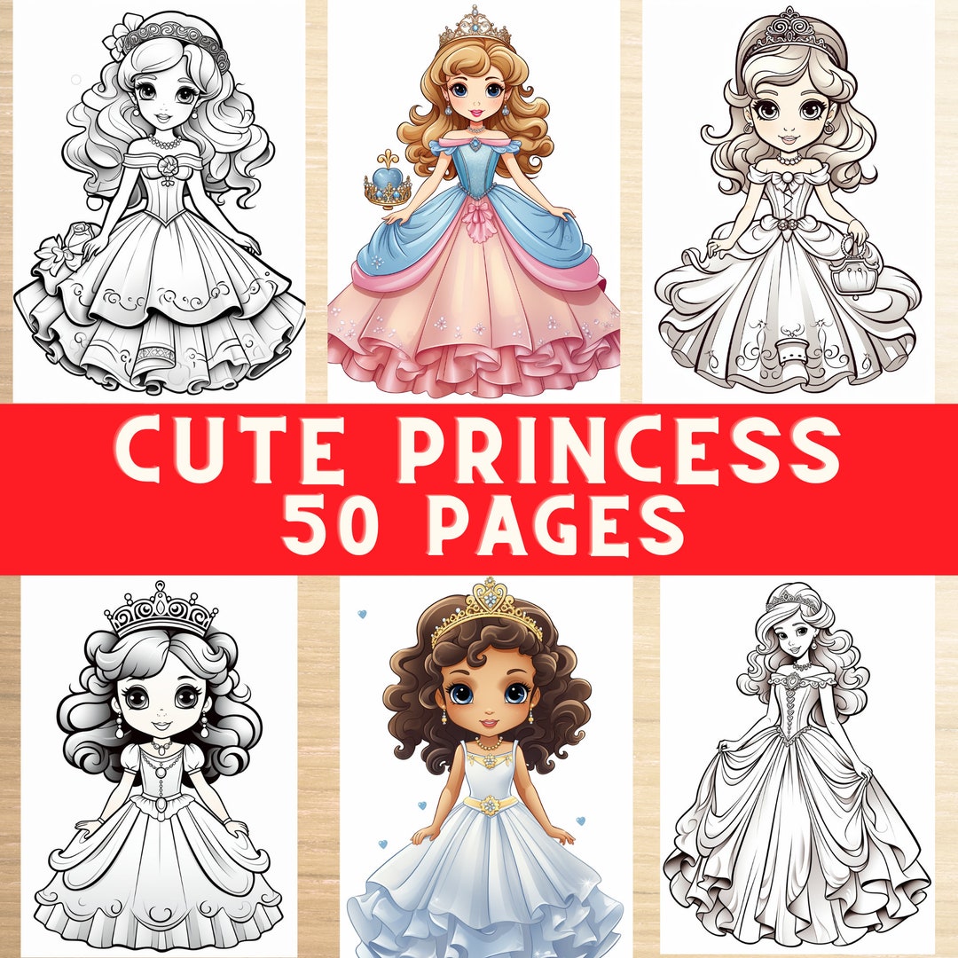 Princesses Coloring Pages, Fairy Tale Coloring Pages, Girls' Coloring ...