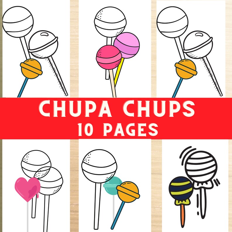 Coloring ,chupa Chups, Pages, Kids, Cute, Colored, Childrens, Sweet ...
