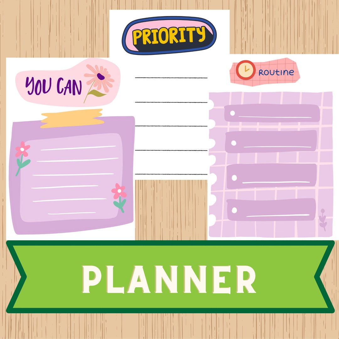 Printable Planner, Weekly Daily Organizer, Digital Planner, Gift Ideas ...