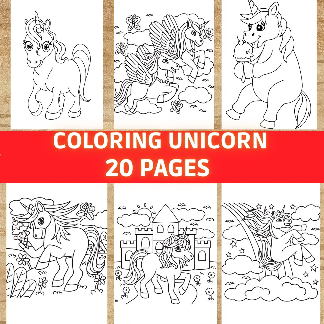 Magic Unicorn, Unicorn Coloring Pages, Printable Coloring, Fantastic ...