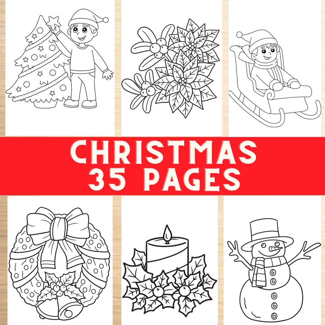 Coloring Christmas Book, Santa Claus Coloring Pages, Cute, Pages ...