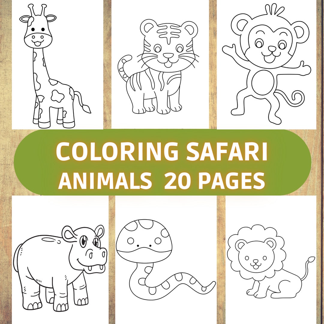 Animals Coloring Pages, Safari Animals, Coloring Pages, Printable ...