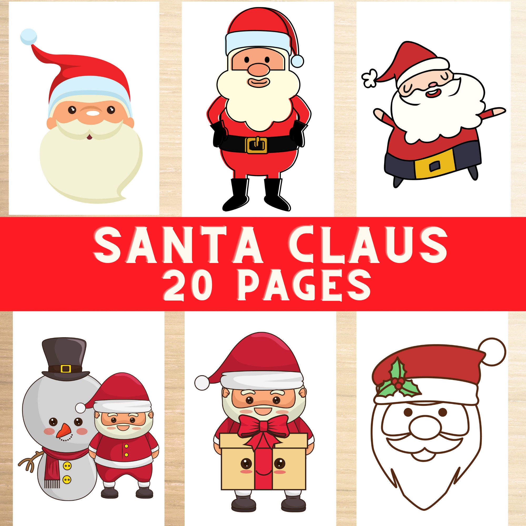 Santa Claus Clip Art, Christmas Design, Christmas Art, Santa Printable ...