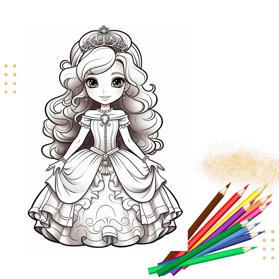 Princess Coloring Pages,superhero Coloring Sheets, Printable Princess ...