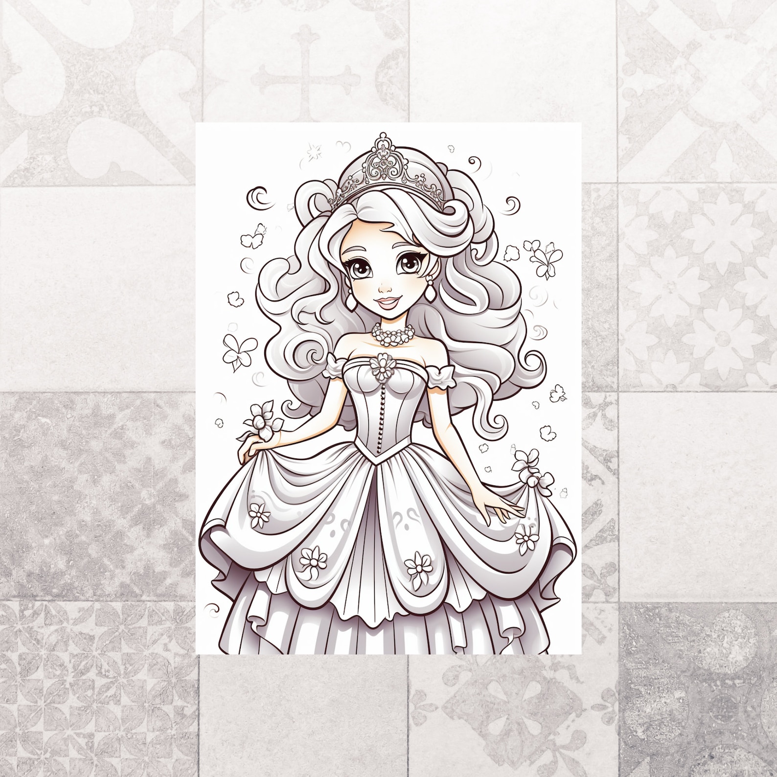 Princess Coloring Pages,superhero Coloring Sheets, Printable Princess ...