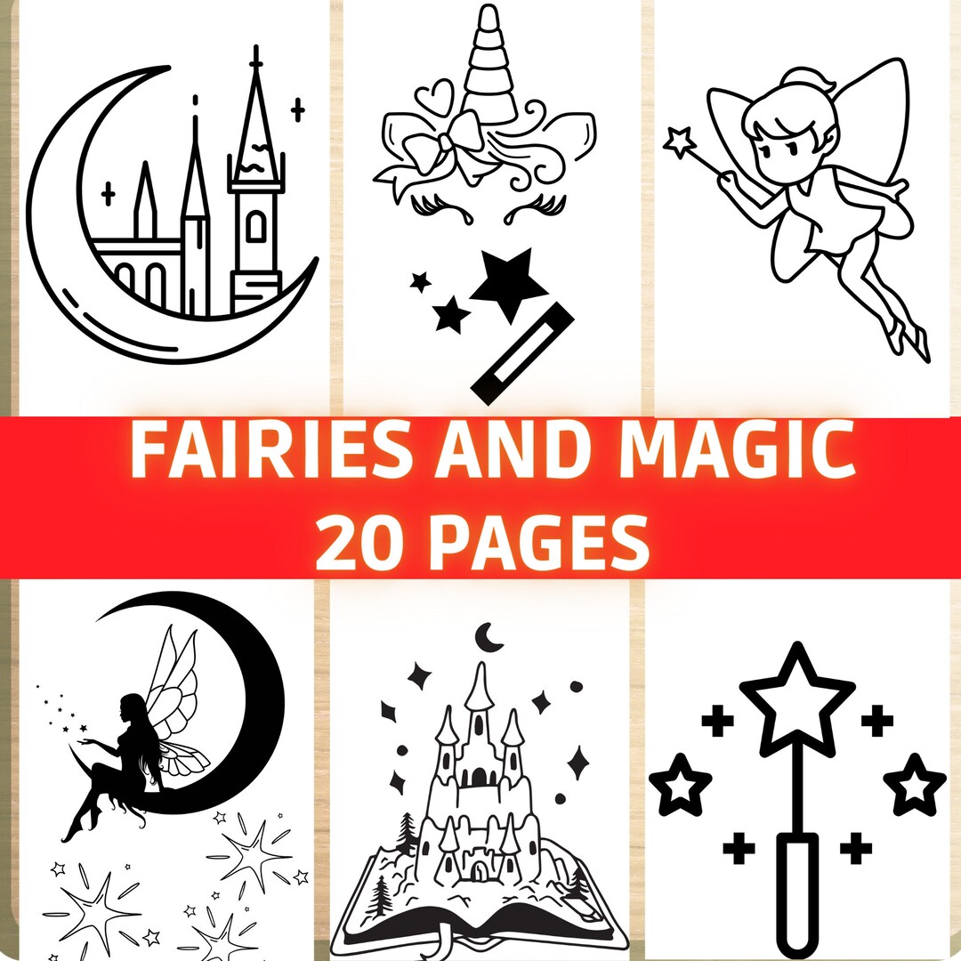 Coloring Fairies and Magic, Coloring,kids Pages, Little Girls ...