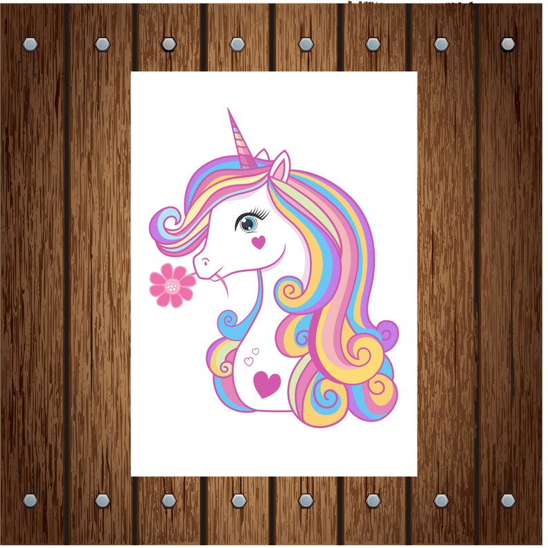 Unicorn Clip Art, Magical Unicorn, Fantastic Drawing, Rainbow Unicorn ...
