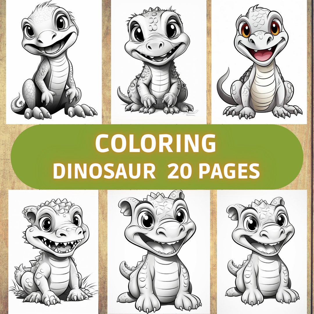 Dinosaurs Coloring Pages, Detailed Illustrations Coloring, Fantastic ...