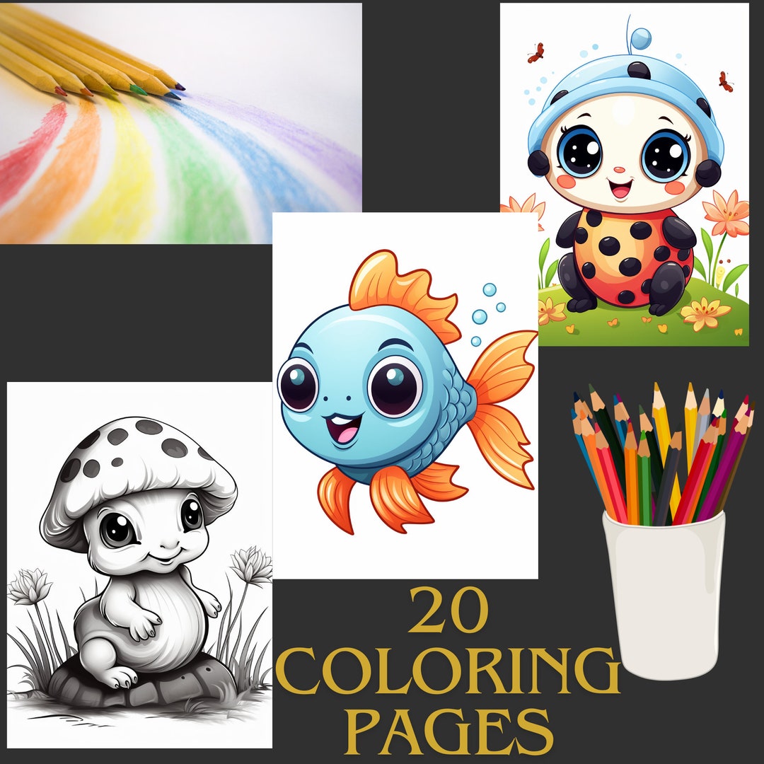 Adorable Mini Beasts Coloring Pages - Fun and Whimsical Animal ...