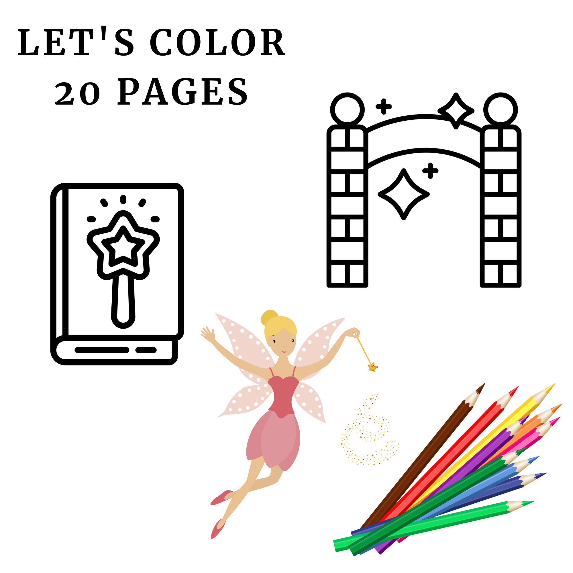 Coloring Fairies and Magic, Coloring,kids Pages, Little Girls ...