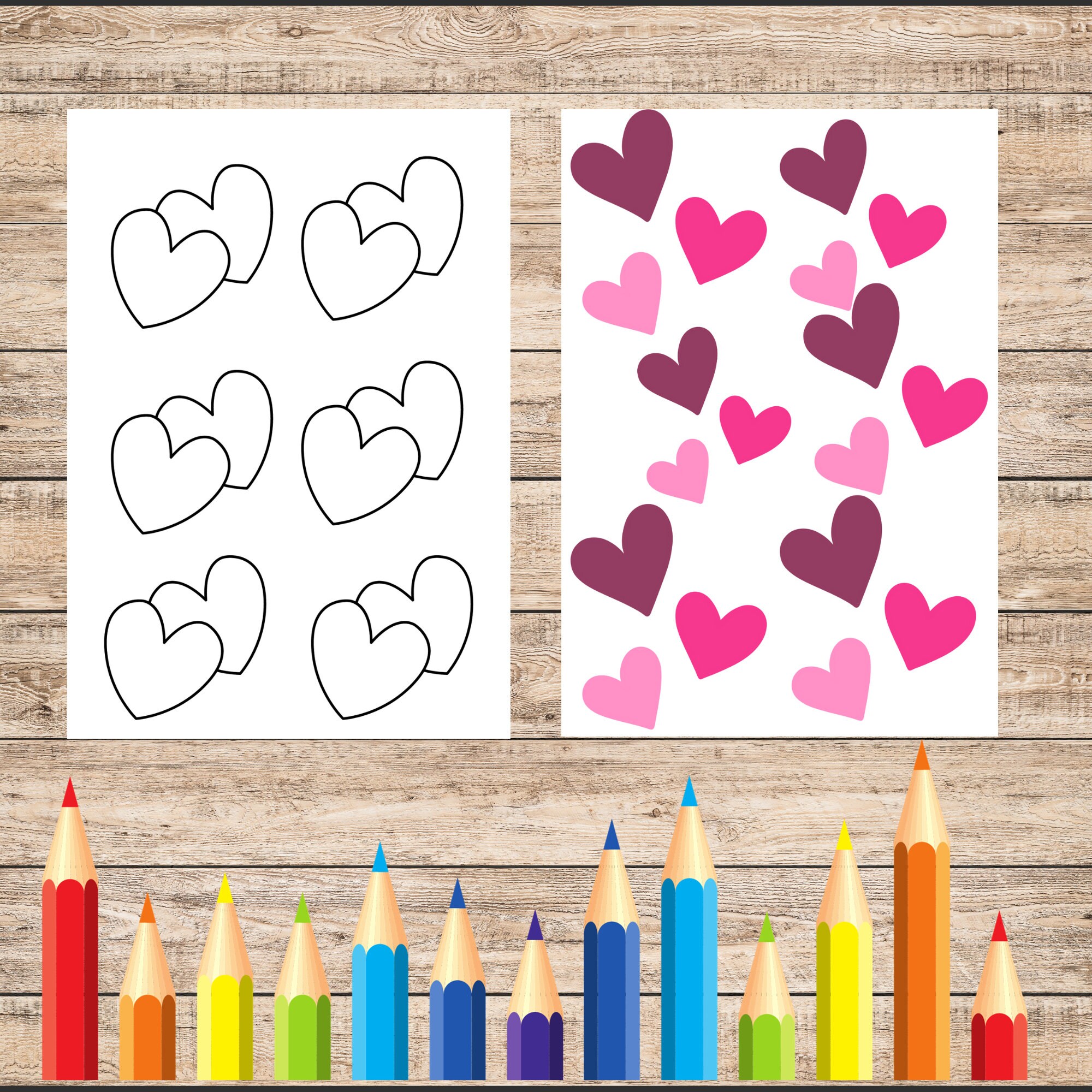 Hearts Coloring Pages, Heart, Valentine's Day Drawings, Coloring Pages ...