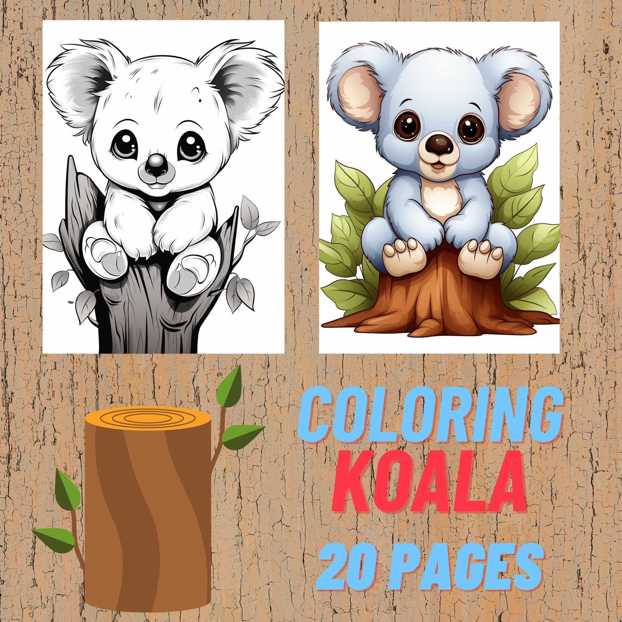 Coloring, Koala, Pages, Kids, Cute, Book, Children, Printable, Simple ...