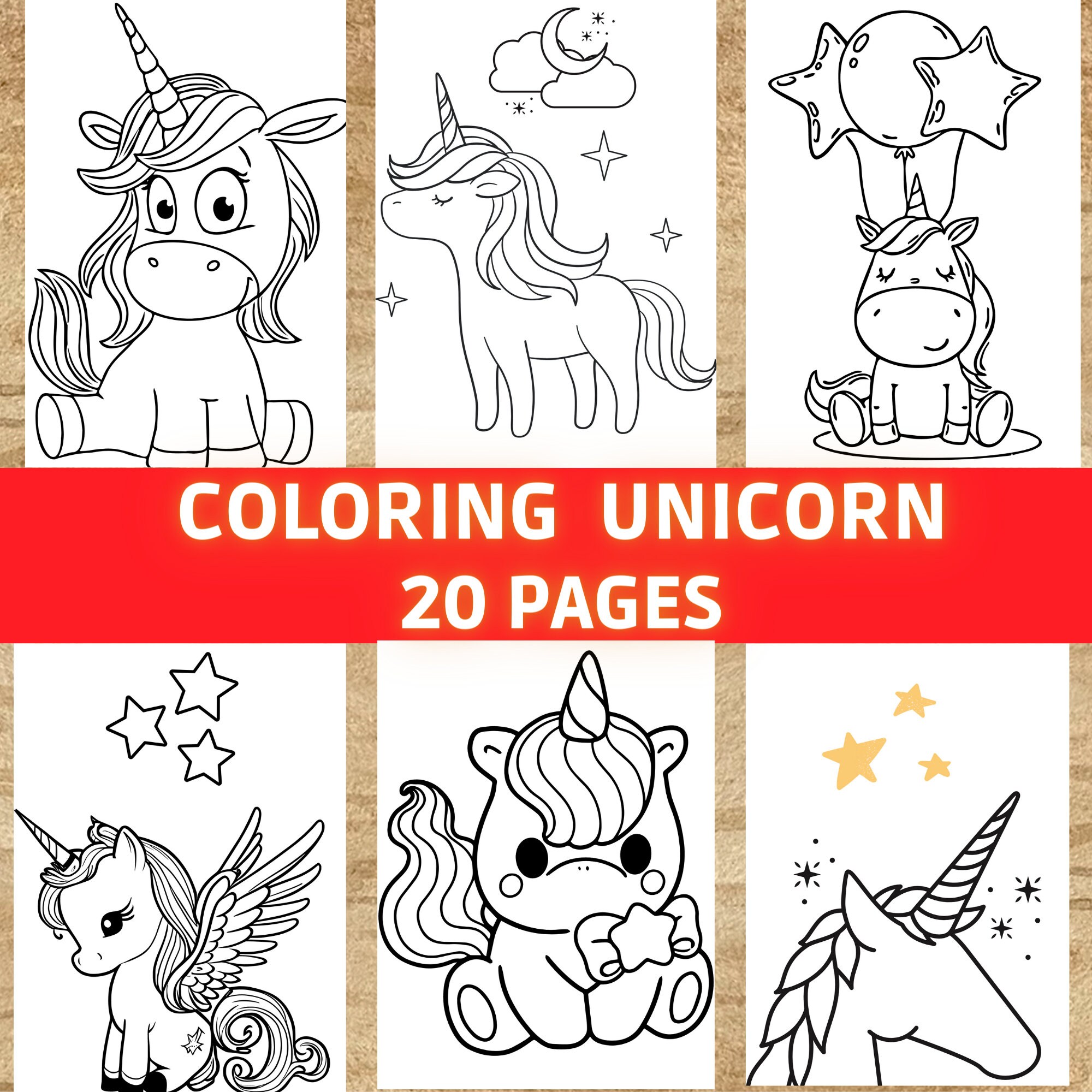 Magic Unicorn, Unicorn Coloring Pages, Magical Coloring, Simple Unicorn ...