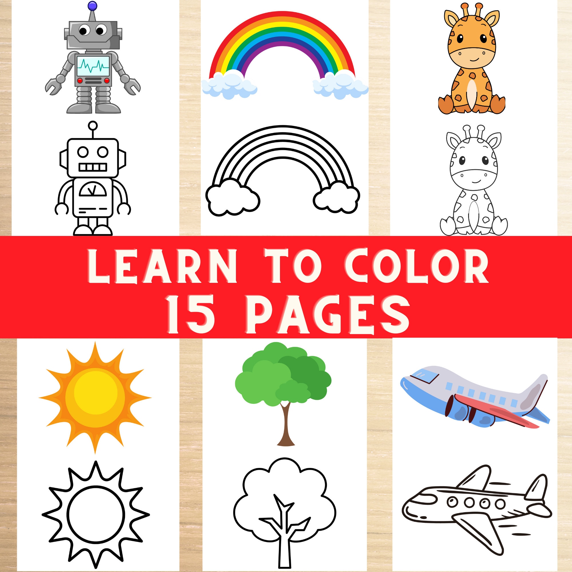 Coloring Pages Kids, Learn to Color, Drawings to Look at and Color ...