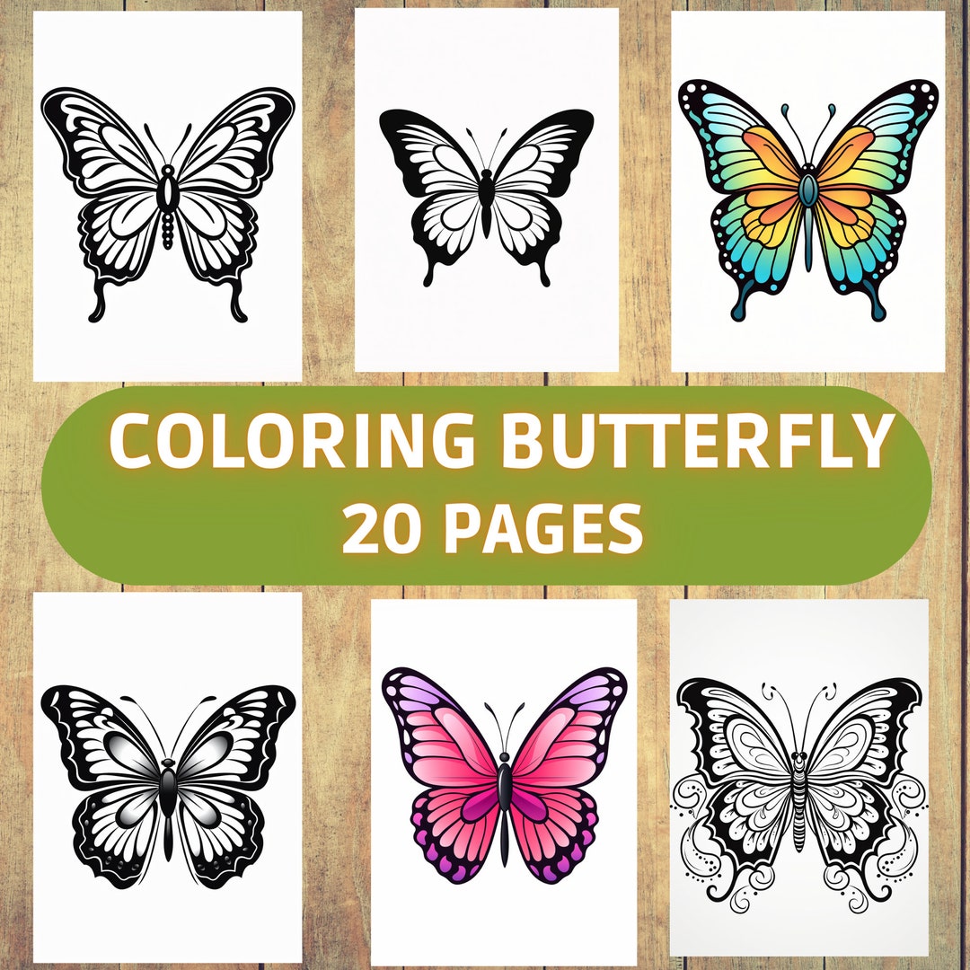 Coloring ,butterfly, Pages , Book, Kids, Insects, Adults, Children ...