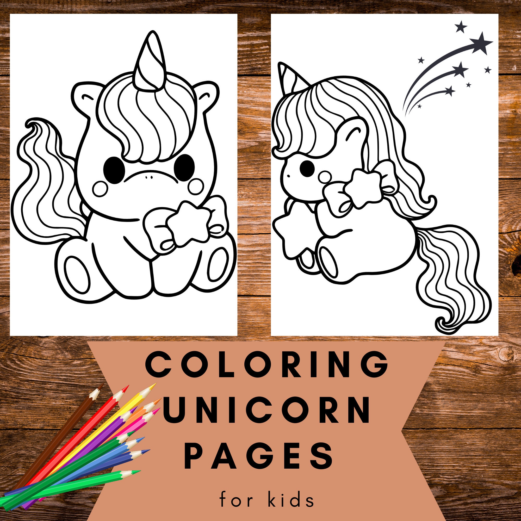 Magic Unicorn, Unicorn Coloring Pages, Funny Activity,graceful Unicorns ...
